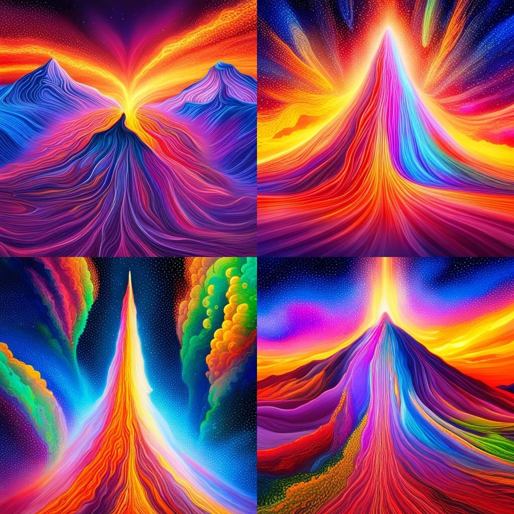 Kilauea volcano erupting, the colors are vivid and sharp, 8k resolution ...