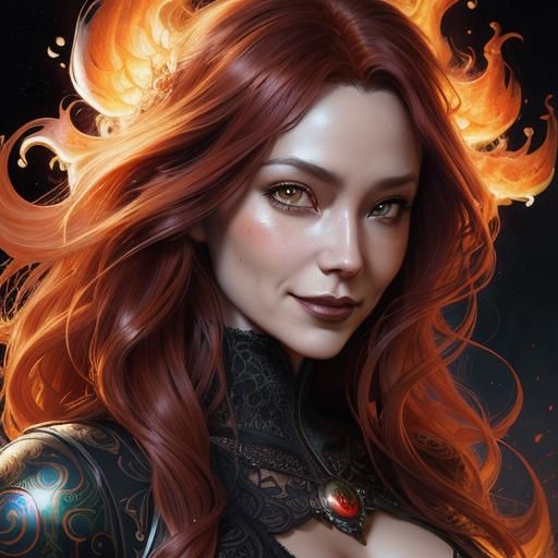 ginger on fire... - AI Generated Artwork - NightCafe Creator
