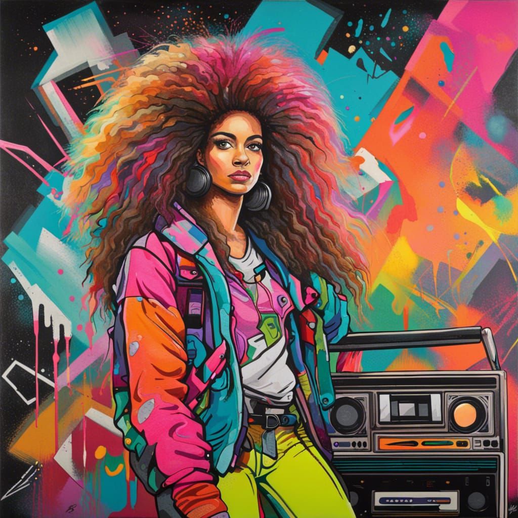 Colourful 80s - AI Generated Artwork - NightCafe Creator