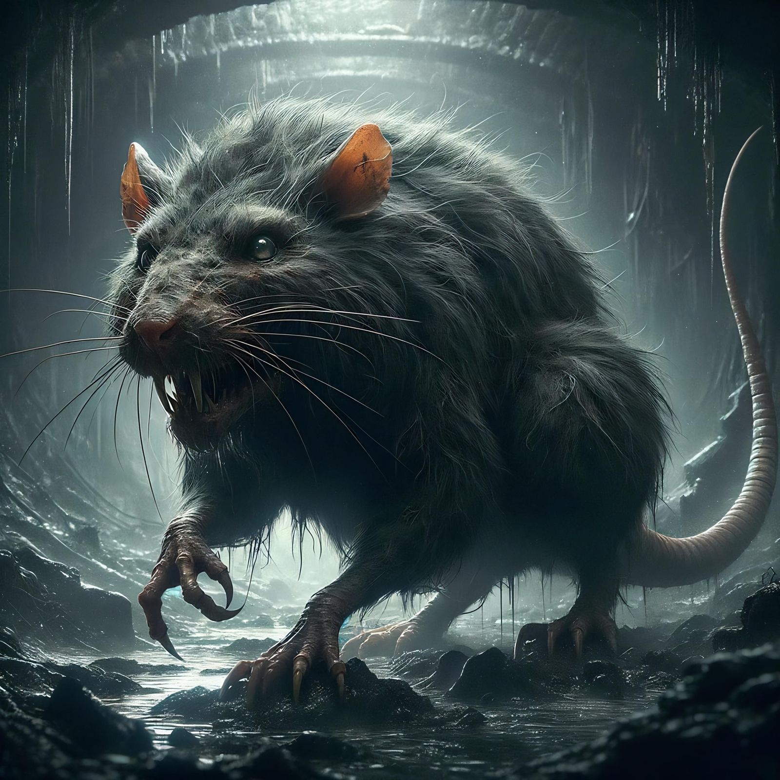 DND Series : Dire Rat (Monster/Small Animal) - AI Generated Artwork ...