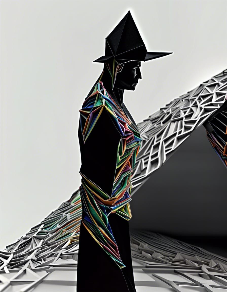 Origami man. - AI Generated Artwork - NightCafe Creator