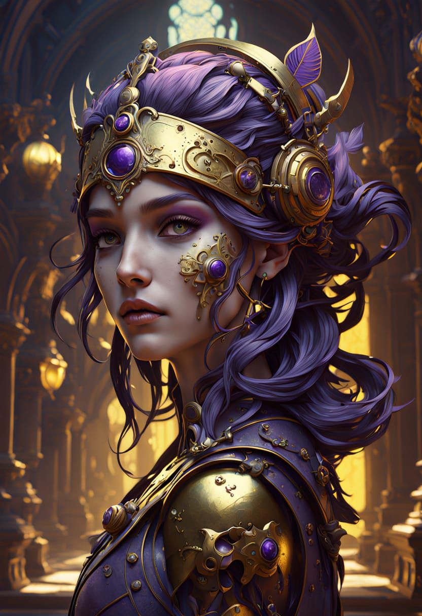 Ethereal Pirate Queen in Epic Fantasy Landscape - AI Art