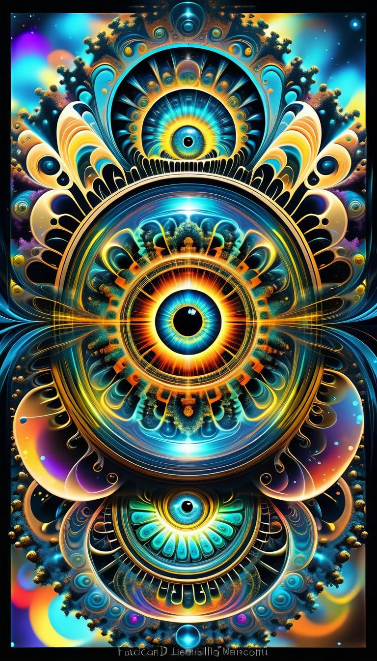 Fractalized eye of the universe... 30mar24 - AI Generated Artwork ...