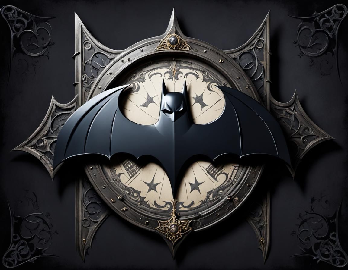 Heraldic Batman Shield 🛡️ - AI Generated Artwork - NightCafe Creator