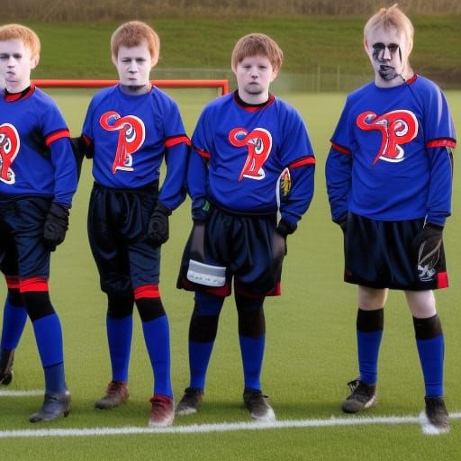 Whitby Vampires football club, - AI Generated Artwork - NightCafe Creator