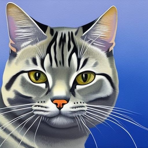 Gry Cat - AI Generated Artwork - NightCafe Creator