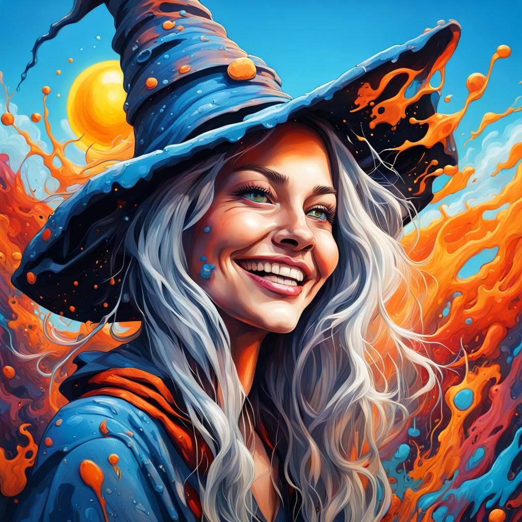 Spreading her Magic! - AI Generated Artwork - NightCafe Creator