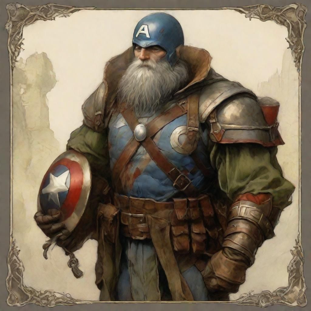 Captain America - AI Generated Artwork - NightCafe Creator