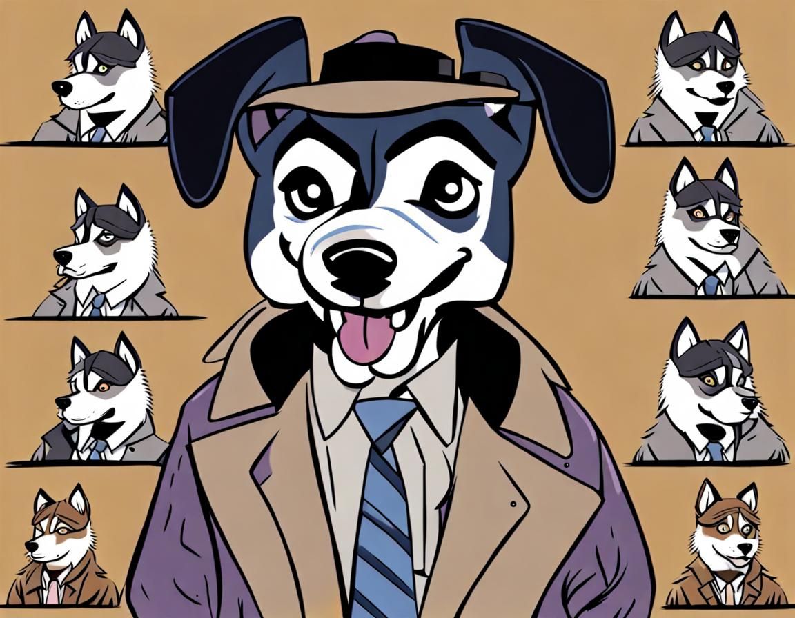 "Detective Columbo" as a husky dog - AI Generated Artwork - NightCafe ...