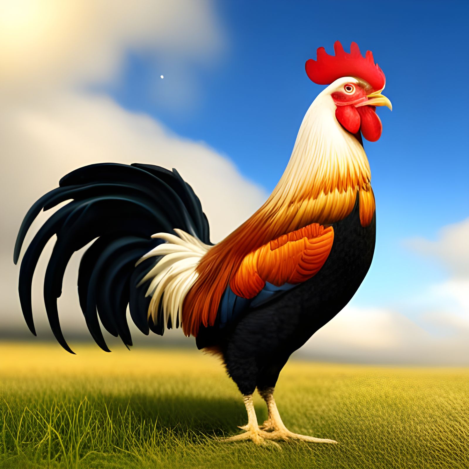 Prize rooster. - AI Generated Artwork - NightCafe Creator