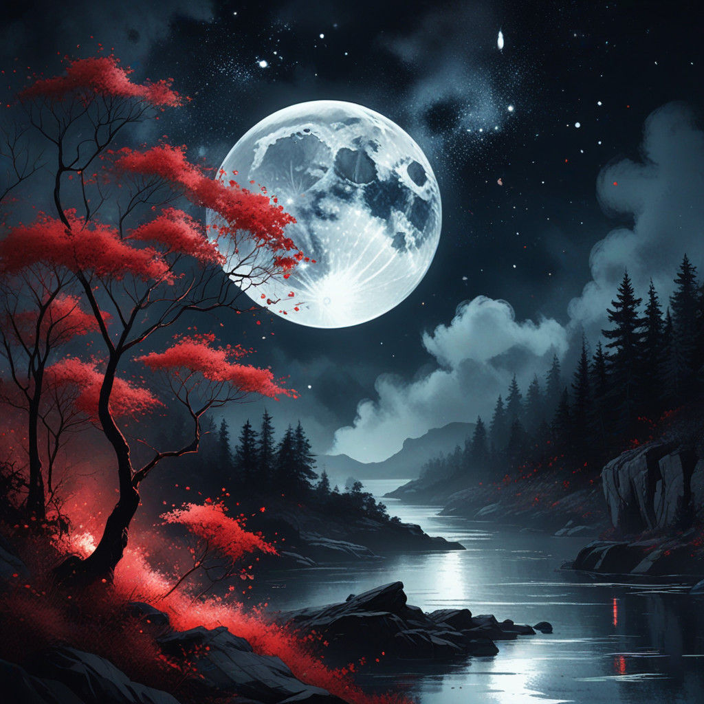 Full beautiful moon - Full Moon Radiates Beauty in Vibrant ...