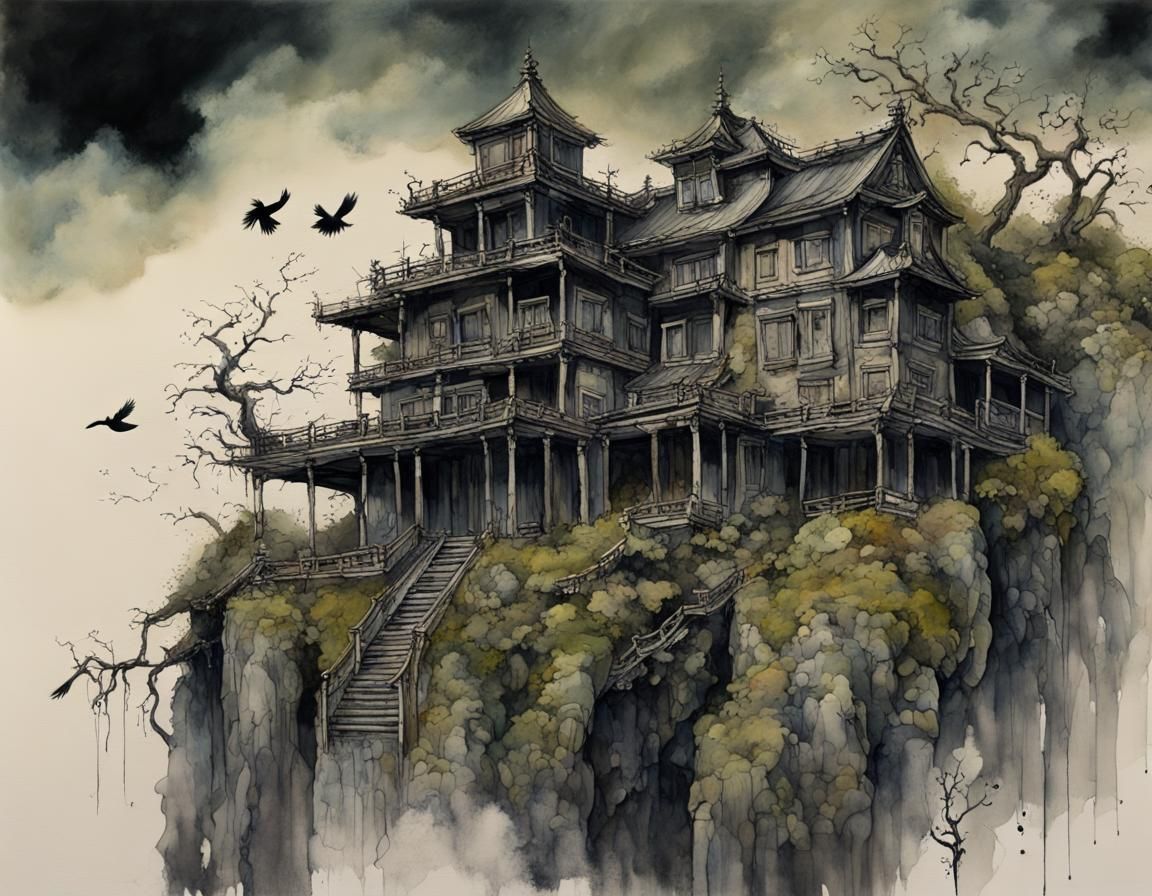 neglected haunted mansion - AI Generated Artwork - NightCafe Creator