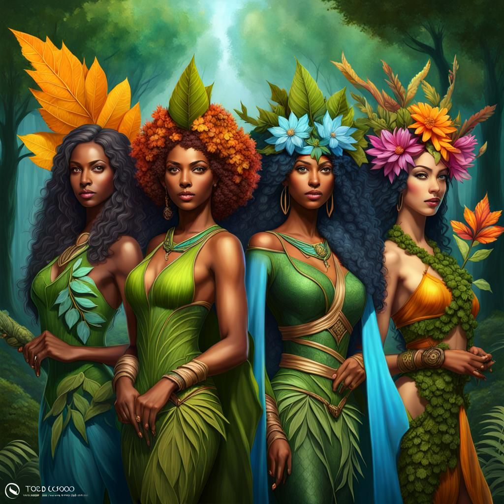 Dryads evolution 4 - AI Generated Artwork - NightCafe Creator