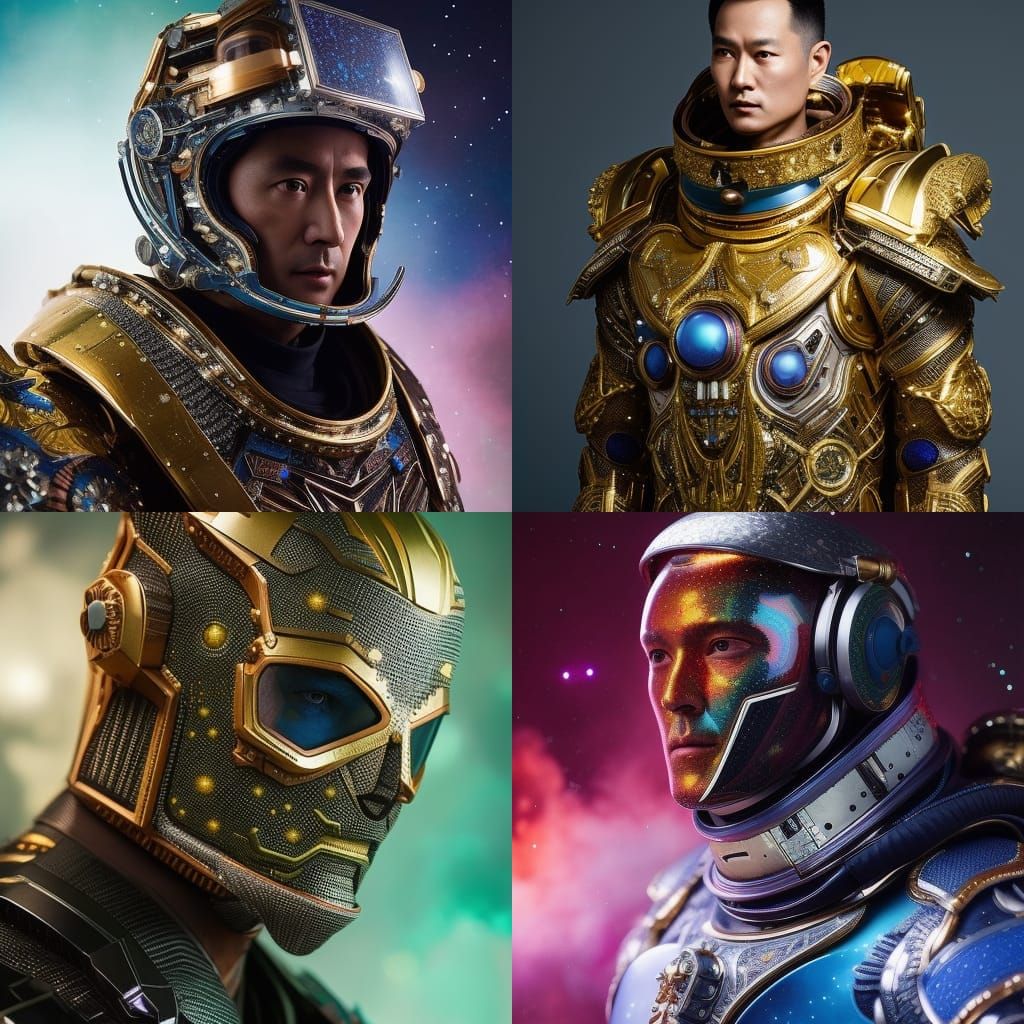 Insanely detailed cinematic face portrait photography of a majestic ...