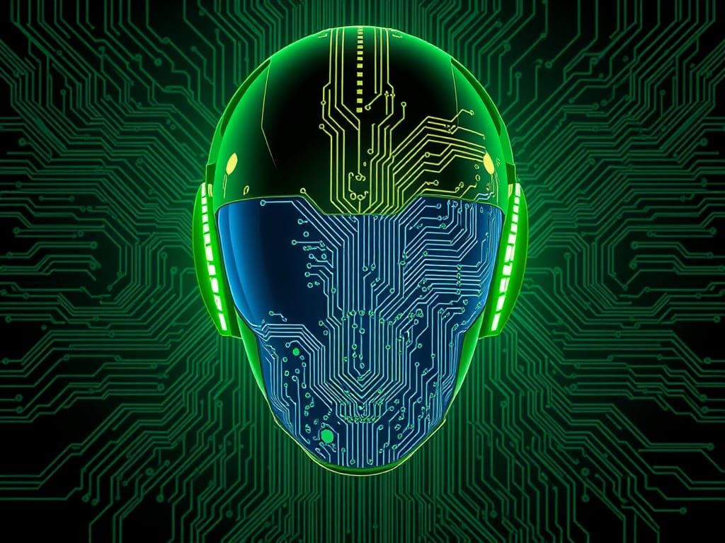 Electric Dreams Helmet in Teslapunk Style - AI Art