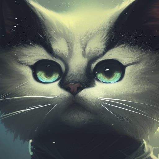 cute cat - AI Generated Artwork - NightCafe Creator