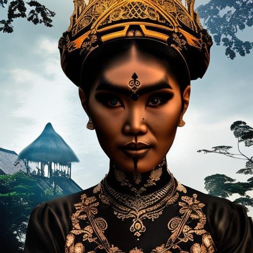 Shima, Queen of Kalingga - AI Generated Artwork - NightCafe Creator