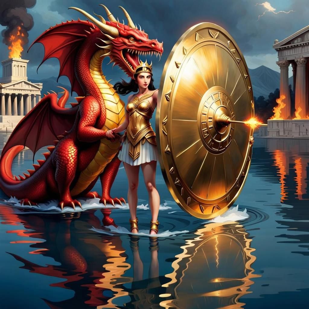 Protector Of Dragons - AI Generated Artwork - NightCafe Creator