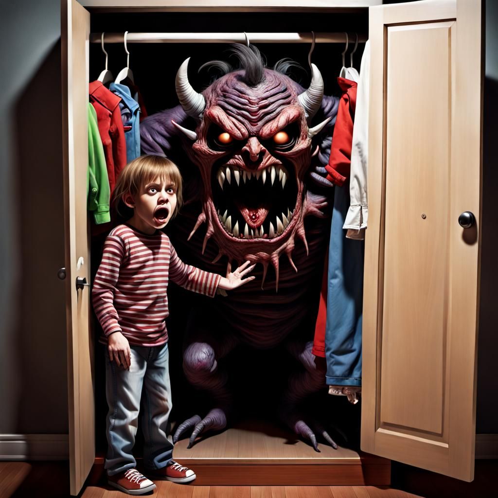 Told You There's A Monster In My Closet - AI Generated Artwork ...