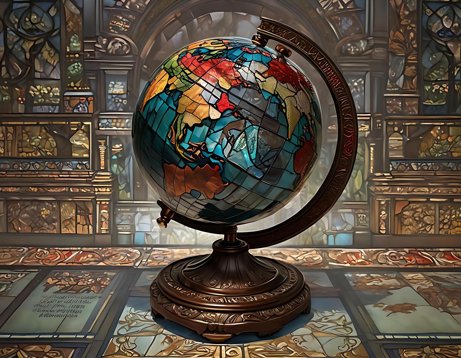 Globe Of The World - AI Generated Artwork - NightCafe Creator