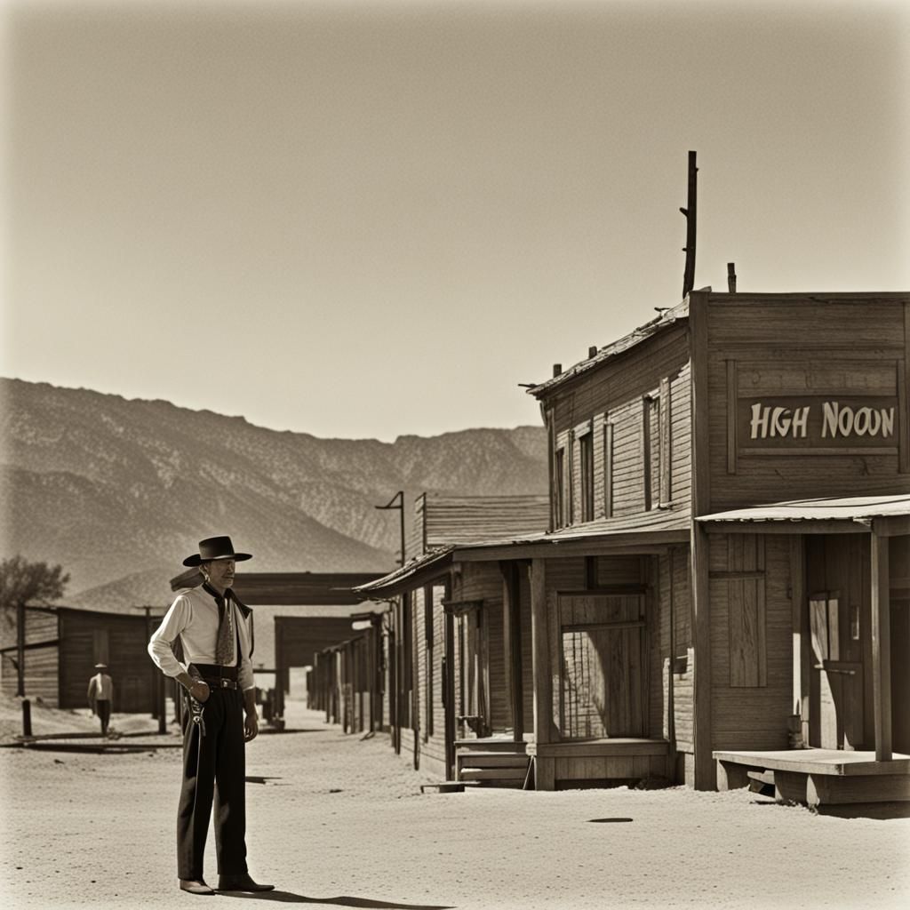 A duel at high noon - AI Generated Artwork - NightCafe Creator