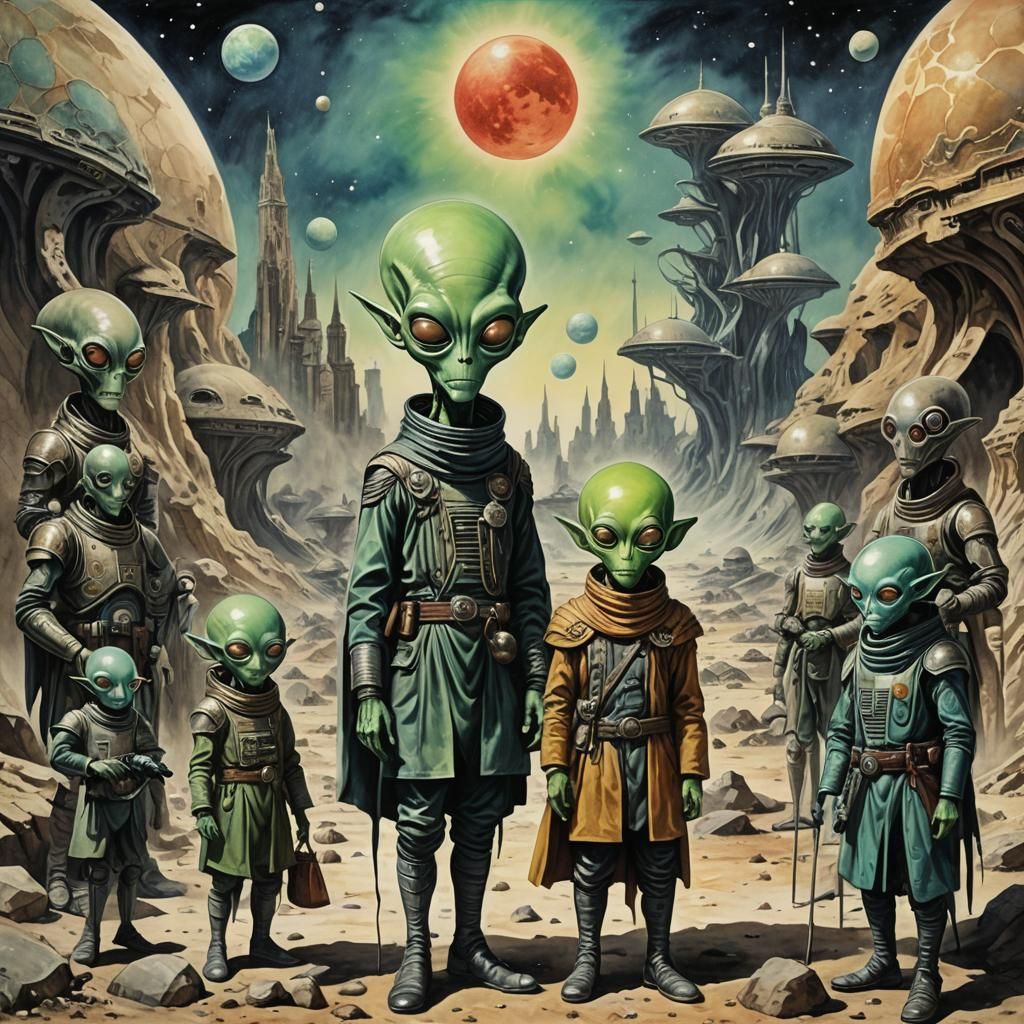 Aliens _____ #2 - AI Generated Artwork - NightCafe Creator