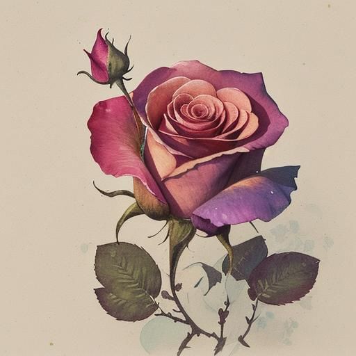 Rose - AI Generated Artwork - NightCafe Creator