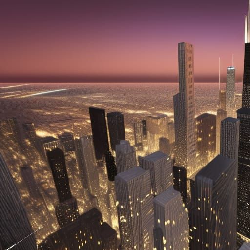 Animated Chicago Skyline