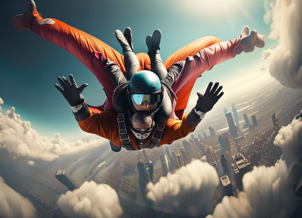 Free falling - AI Generated Artwork - NightCafe Creator