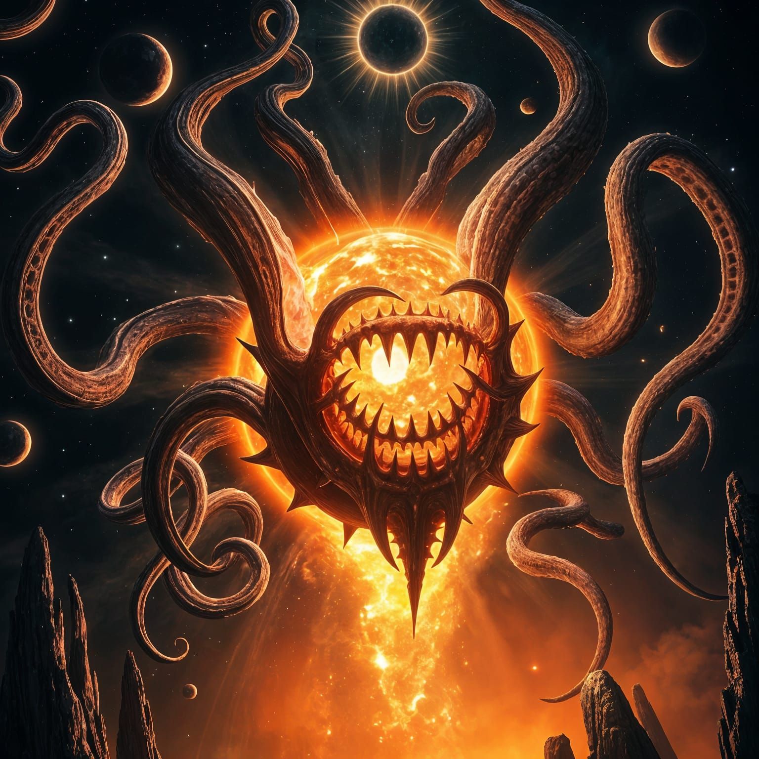 ELDRICH HORROR - Eldritch Horror Devouring a Star in Alterna...