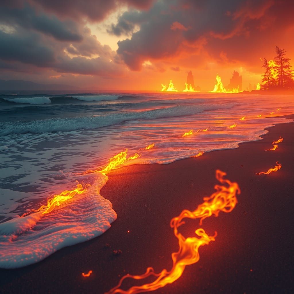 what we all want - Ethereal Beachscape in Hyper-Realistic De...