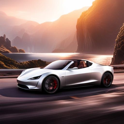Tesla Roadster - AI Generated Artwork - NightCafe Creator