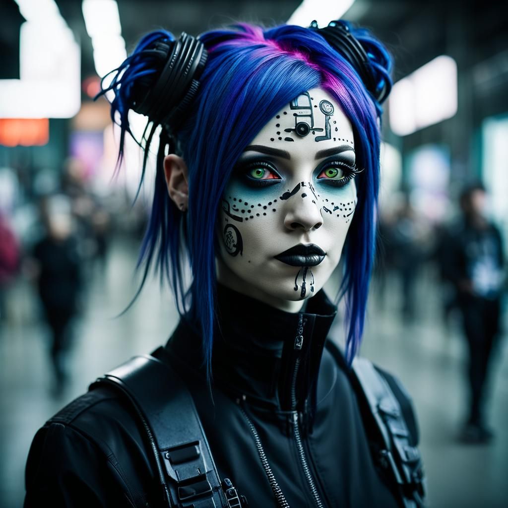 Imagine a realistic lifesize photograph portrait that masterfully ...