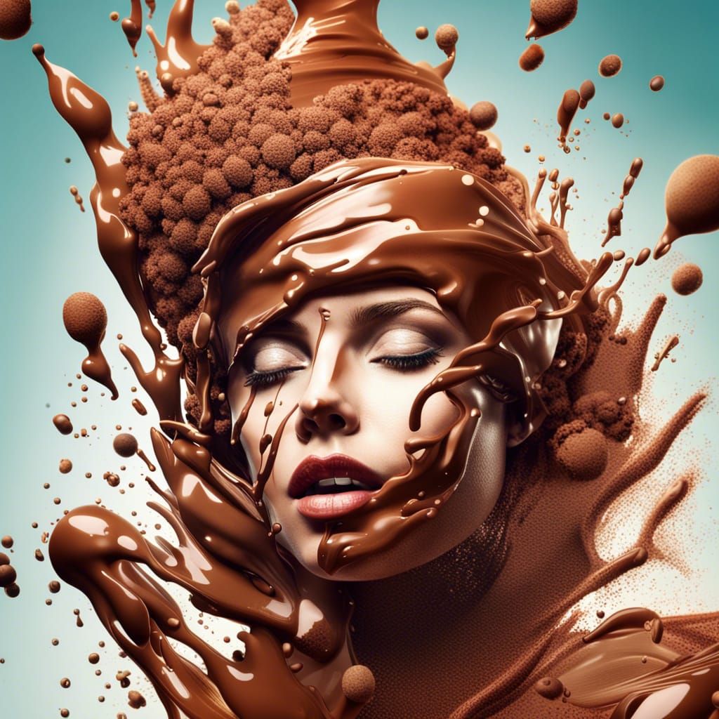 Milk chocolate lady - AI Generated Artwork - NightCafe Creator