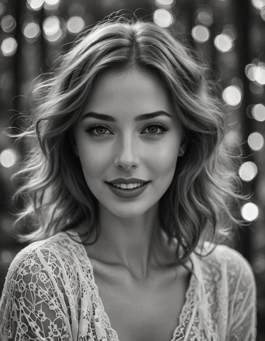 B&W Portrait - AI Generated Artwork - NightCafe Creator