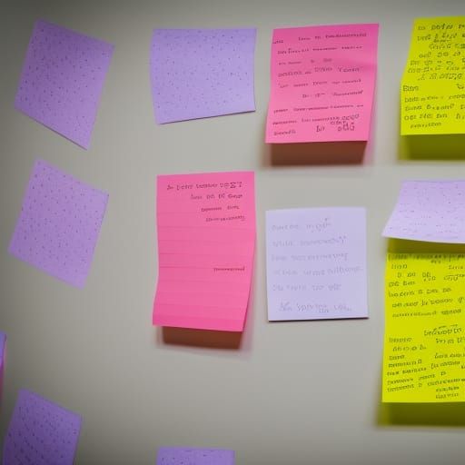 Post it notes - AI Generated Artwork - NightCafe Creator