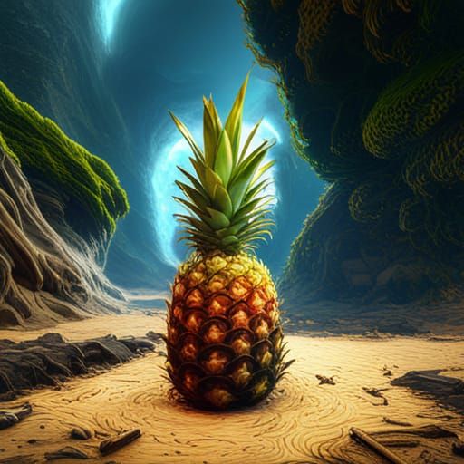 Cool pineapple - AI Generated Artwork - NightCafe Creator