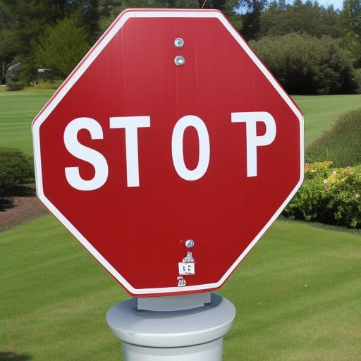 Perfect Stop Sign - AI Generated Artwork - NightCafe Creator
