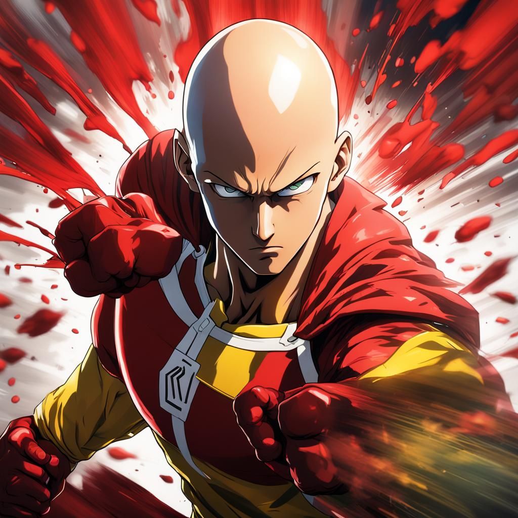 Saitama, One Punch Man - AI Generated Artwork - NightCafe Creator