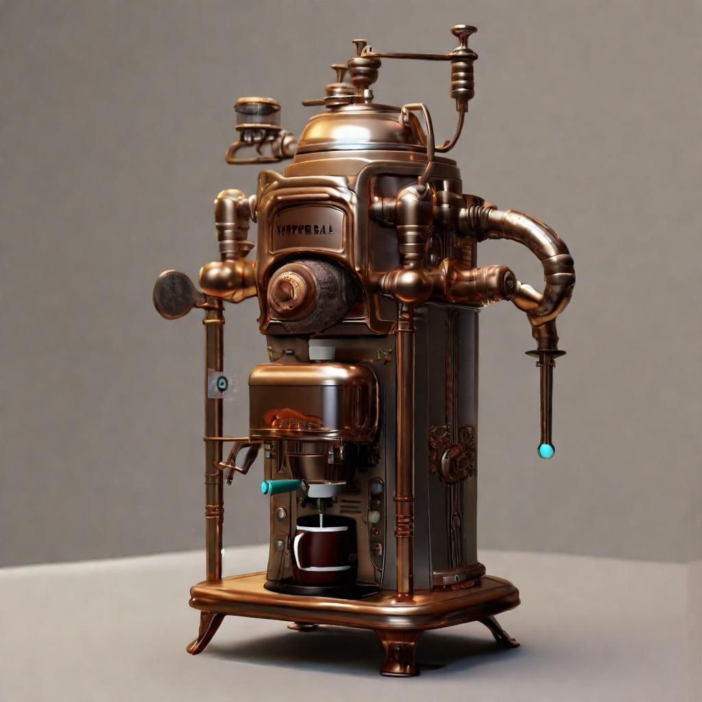 Incredibly Detailed Coffee Machine III - AI Generated Artwork ...