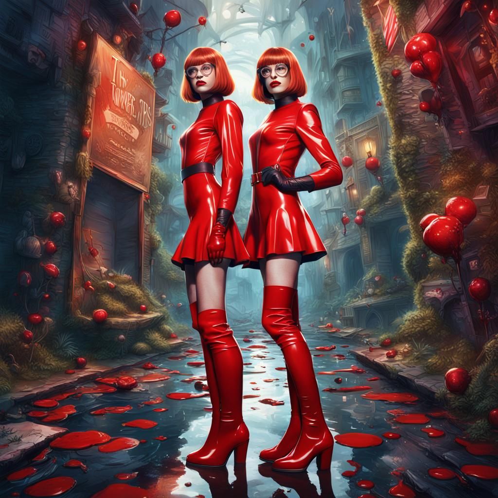 The front cover of a glossy magazine called Twins. Velma Dinkley and ...