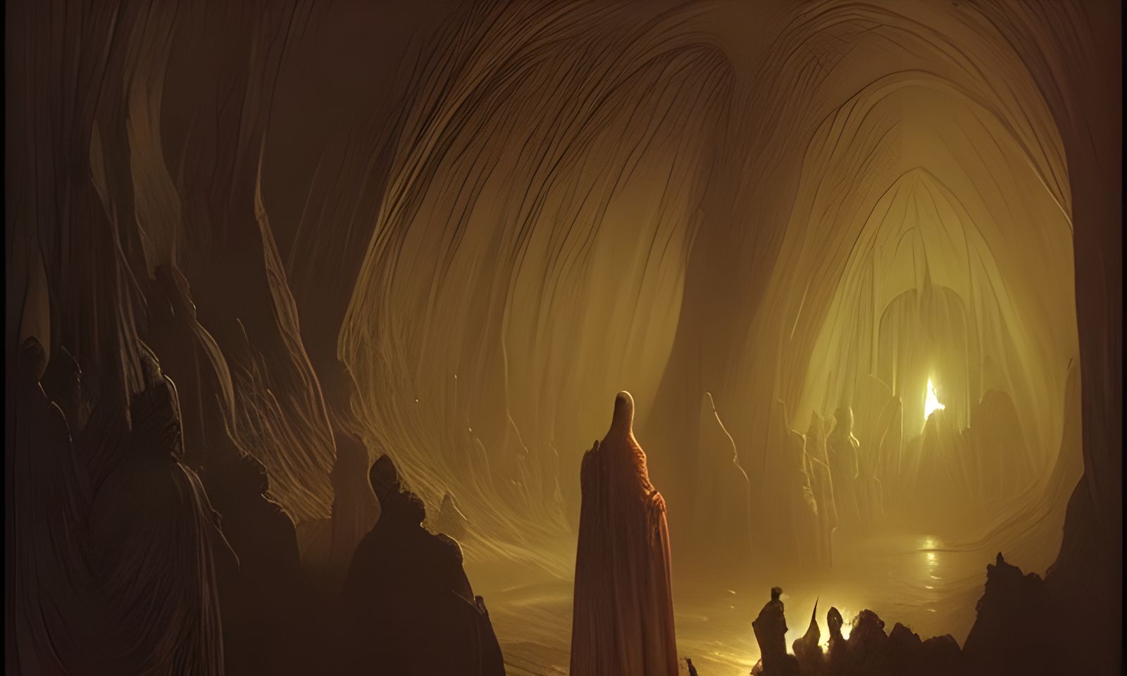 Cavern to the Road to Hell Moebius horror Gustave Doré Greg Rutkowski ...