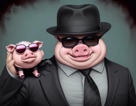 pig agent - AI Generated Artwork - NightCafe Creator