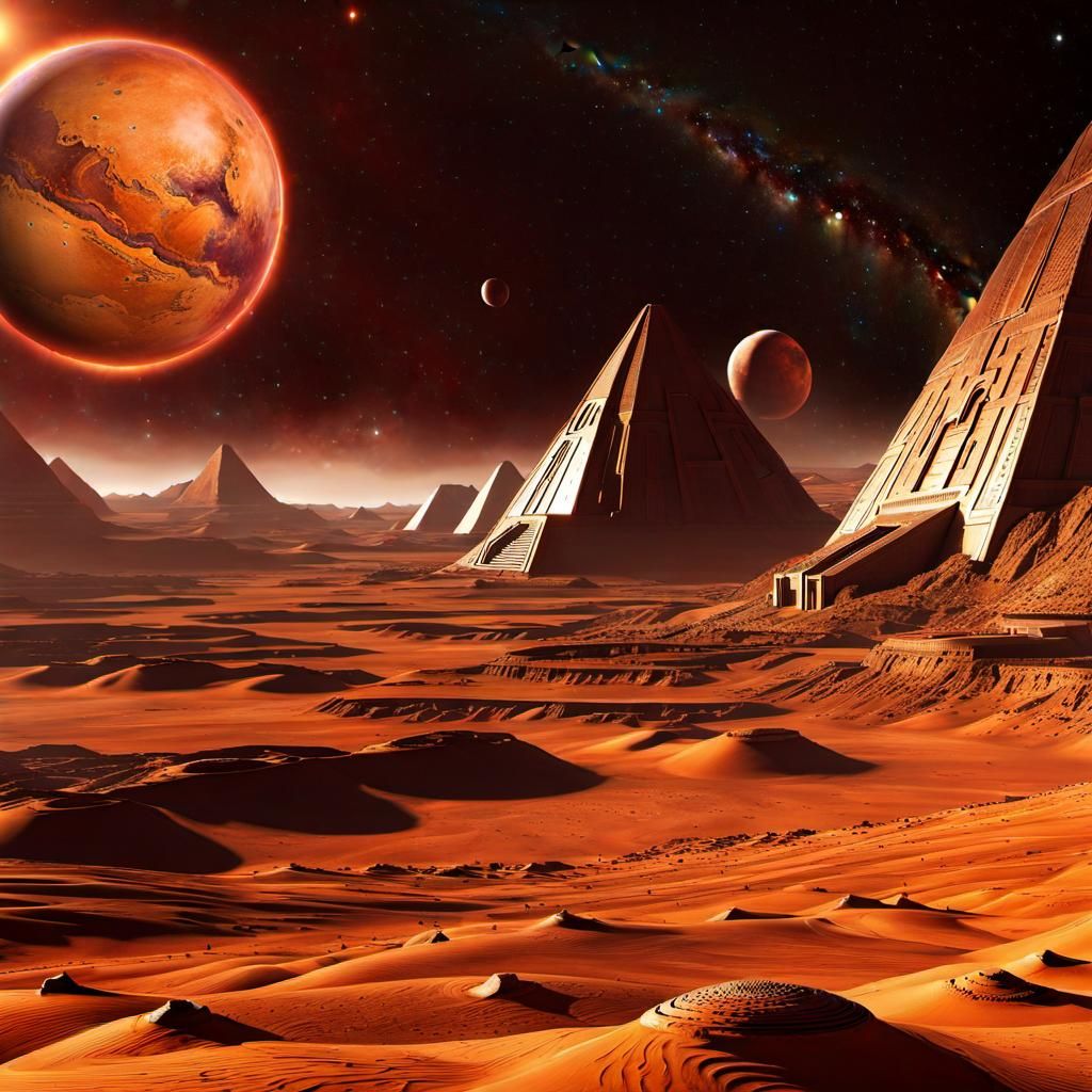 Mars Civilization - AI Generated Artwork - NightCafe Creator