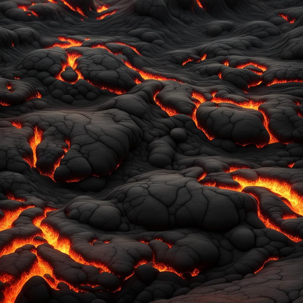 Cooling Lava - AI Generated Artwork - NightCafe Creator