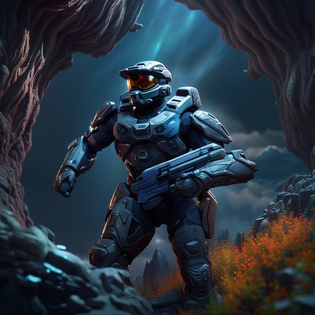 Master Chief - AI Generated Artwork - NightCafe Creator
