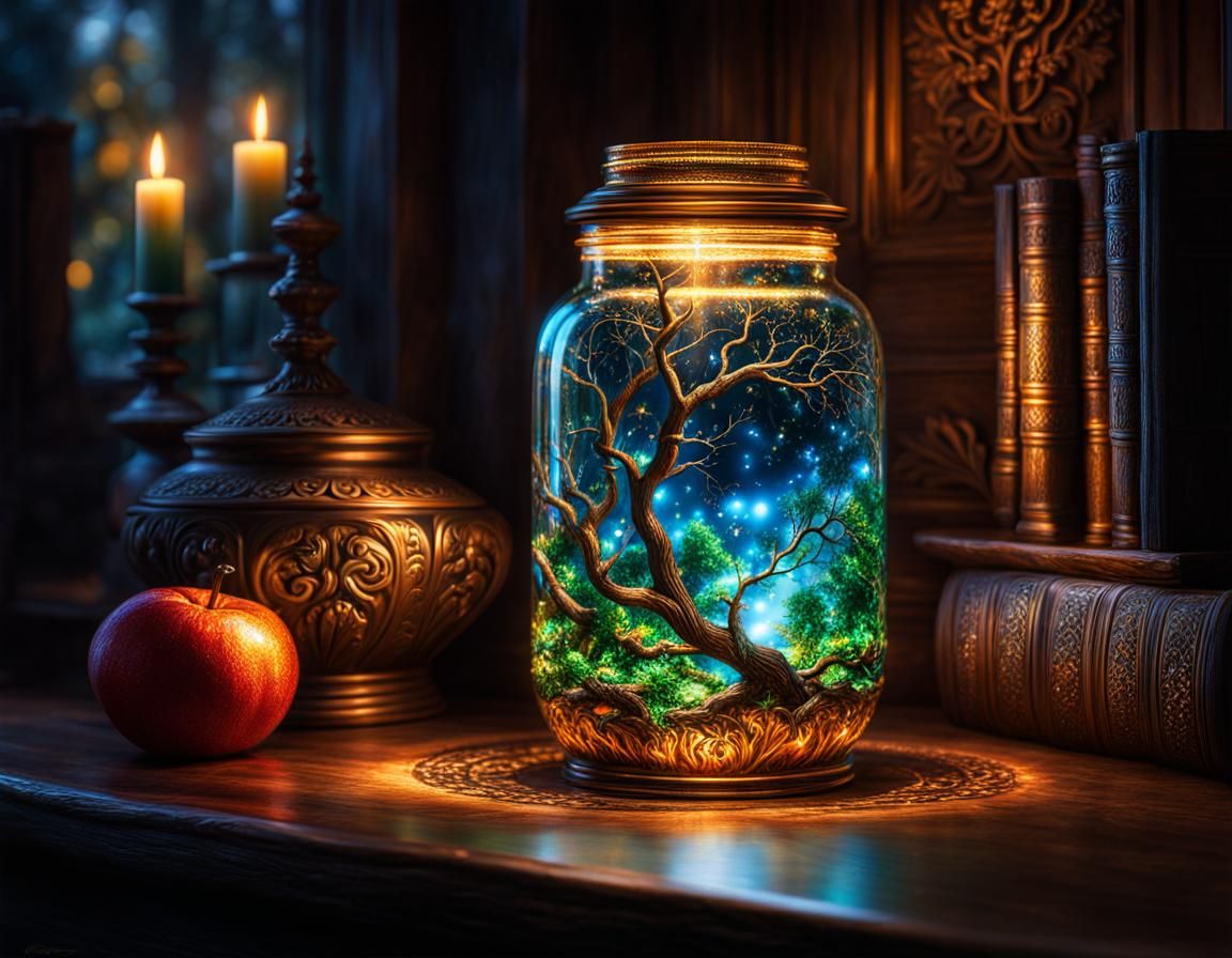 Things in Jars - AI Generated Artwork - NightCafe Creator