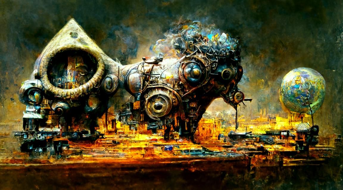 New Age Dwelling In The Rust Hub - AI Generated Artwork - NightCafe Creator