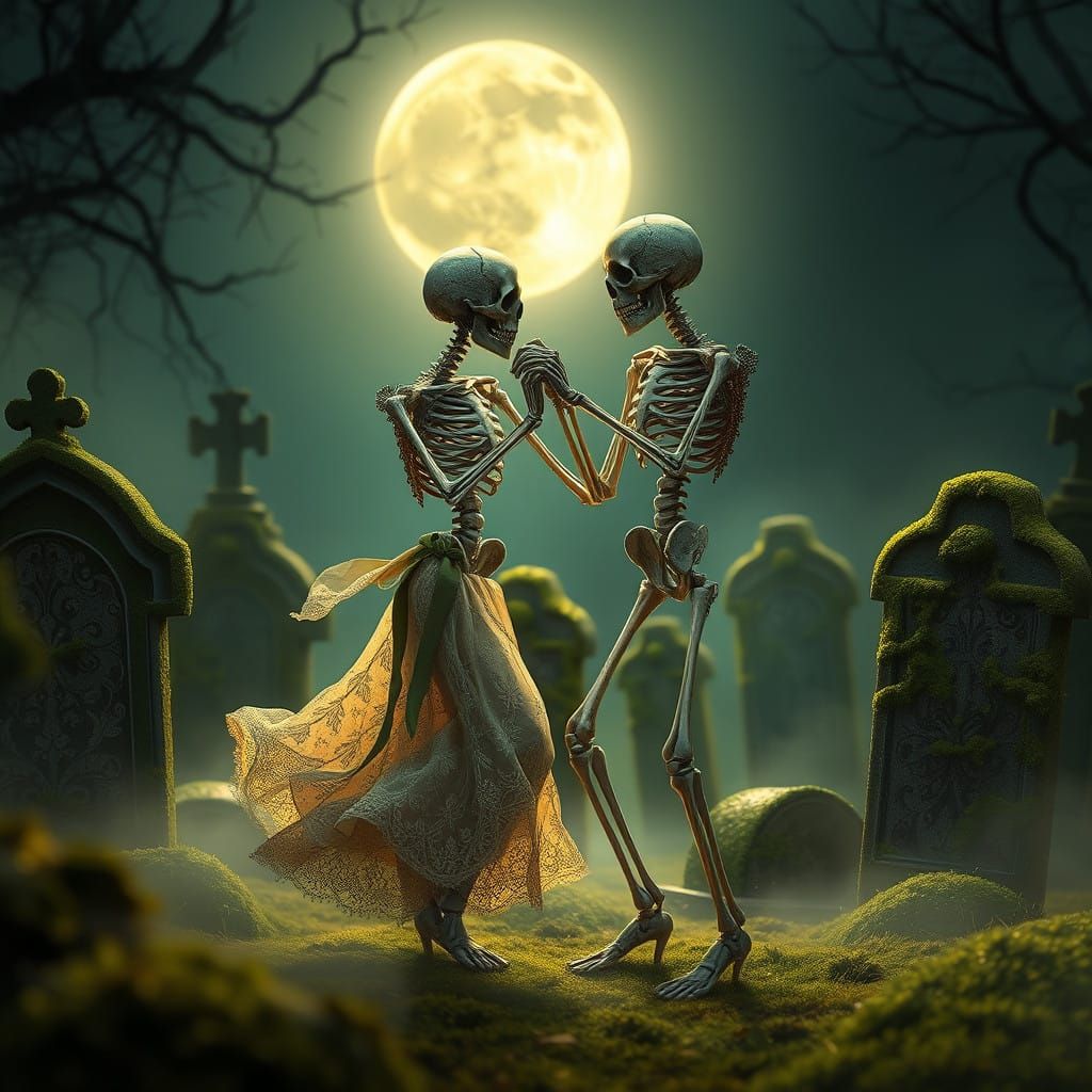 Dancing Skeleton Couple - Dancing Skeleton Couple