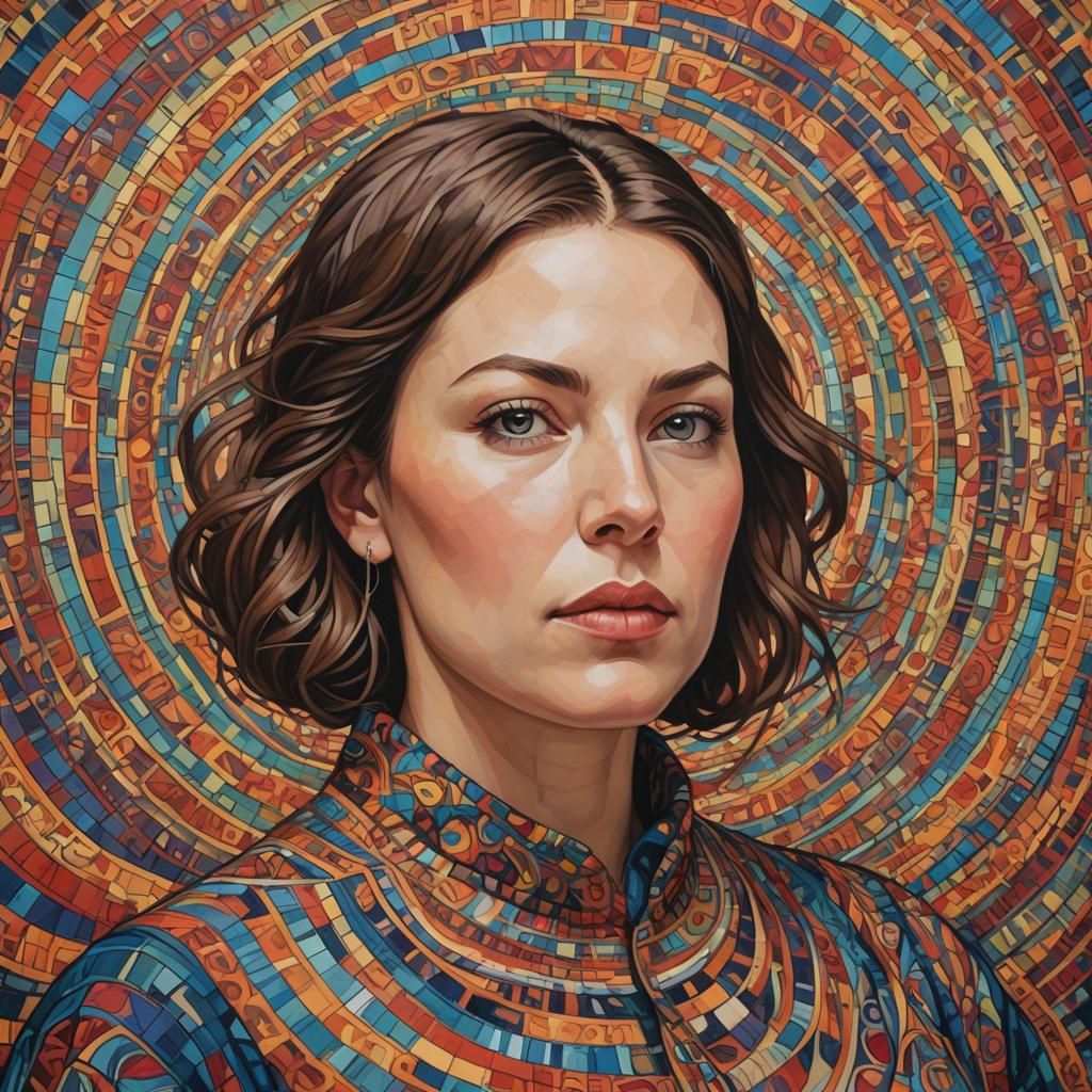 Illuminated Infinity Portrait - AI Generated Artwork - NightCafe Creator